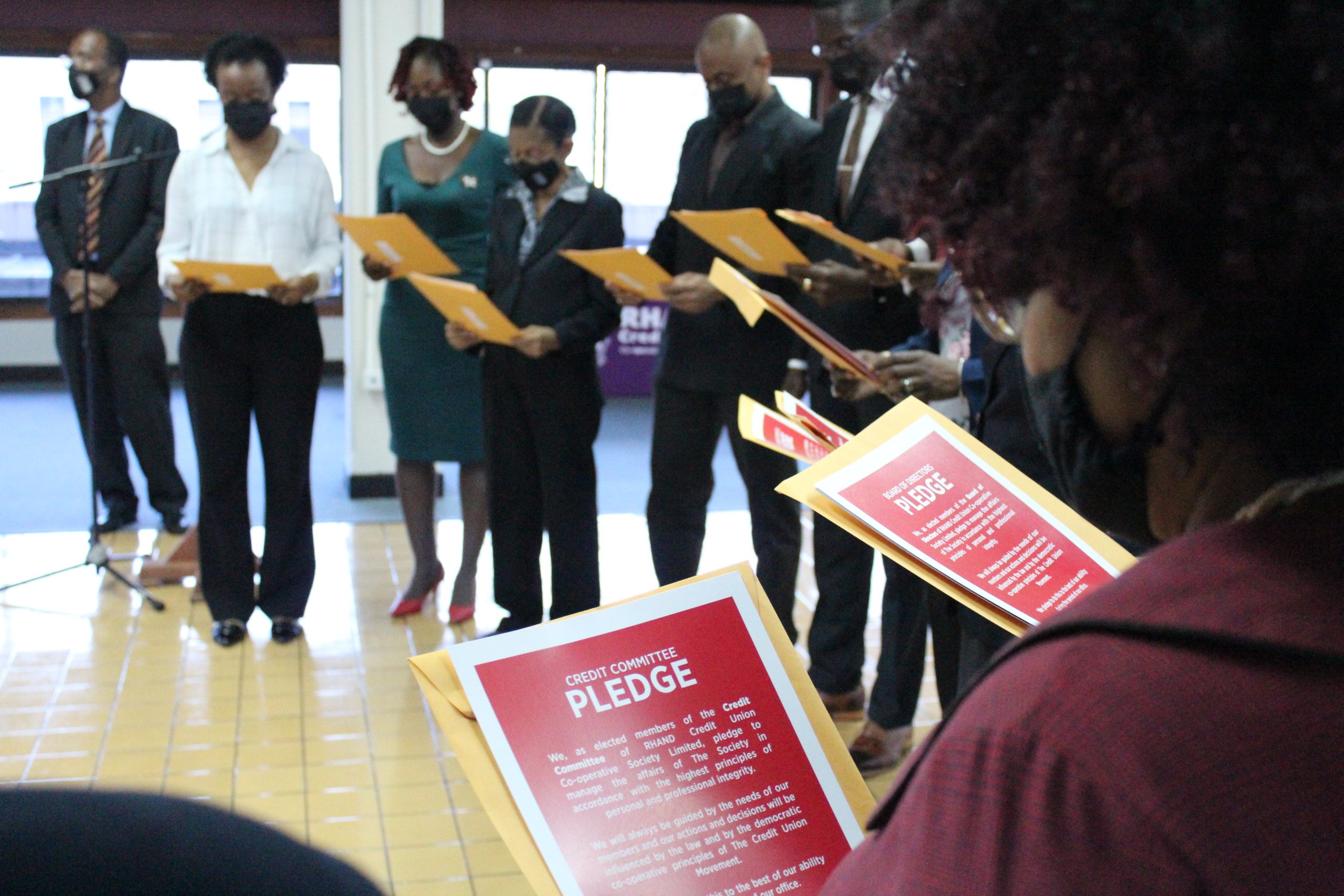 RHAND's Board and Committees Take Pledge - RHAND Credit Union