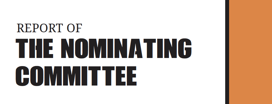 Report of the Nominating Committee 2019 - RHAND Credit Union