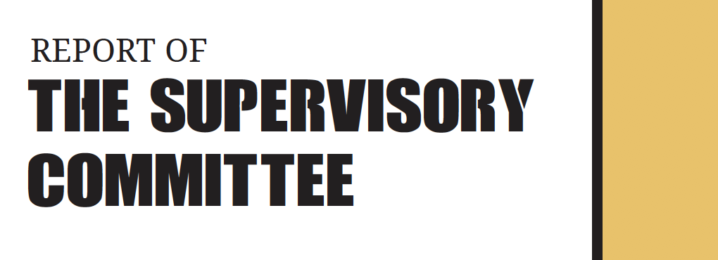 Report of the Supervisory Committee 2019 - RHAND Credit Union