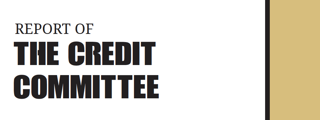 Report of the Credit Committee 2019 - RHAND Credit Union