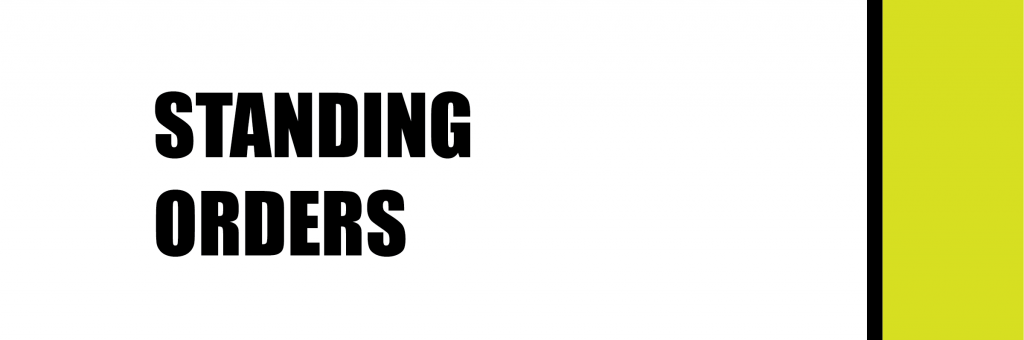 Standing Orders - RHAND Credit Union Standing Orders - RHAND Credit Union